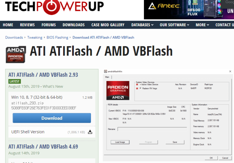 [PC] ATIFLASH 사용법 / AMD 그래픽카드 바이오스 롬 플래싱 : 네이버 블로그
