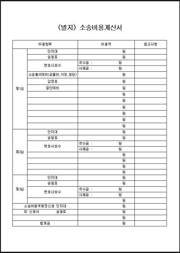 소송비용확정신청 및 절차 신청서최고서의견서변호사보수이의신청 등 네이버 블로그