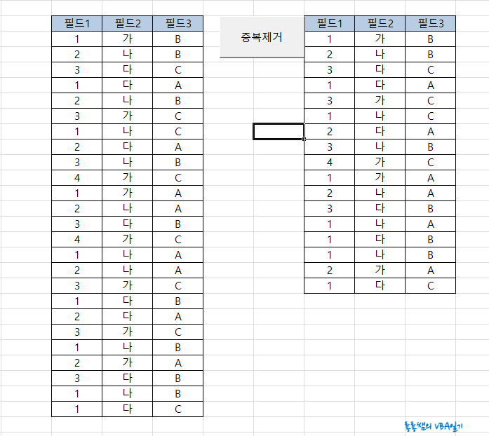 엑셀 Vba 매크로 데이터 중복제거 With 엑사남 17강 네이버 블로그