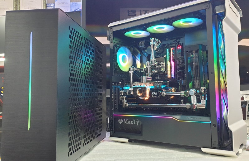 [대구 조립컴퓨터] Intel i9 10900KF , RTX3090 , 포세이돈 라디에이터 , 동관 커스텀수냉 빌드 조립컴 ...