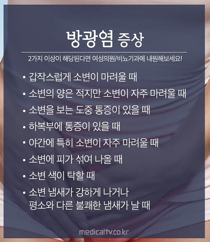 여자 방광염 증상통증 오줌소태 혈뇨 등 And 자가치료 네이버 블로그