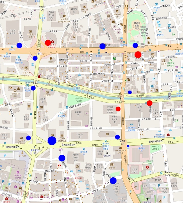 파이썬 지도 시각화 패키지-folium 응용사례(1) 따릉이 대여소 위치를 지도에 표시하기 : 네이버 블로그