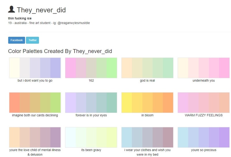 색상코드표, HTML HEX 색깔조합 파레트 사이트 ( 투명 ) : 네이버 블로그