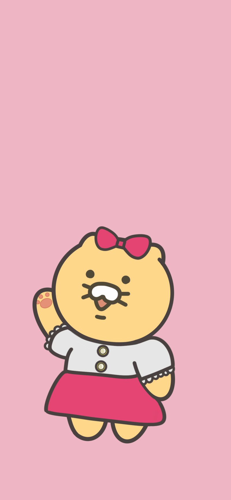 [손그림] 아이폰 카카오프렌즈 / 춘식이, 춘식 배경화면 공유 2 : 네이버 블로그