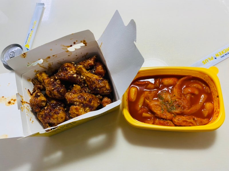 대구 수성구 배달 치킨플러스 두산점 핫쵸킹치킨호로록떡볶이 네이버 블로그