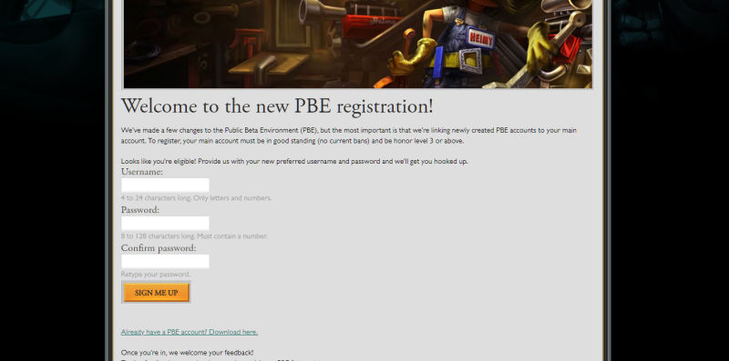 롤 PBE 서버 하는 법! 누구나 3분만에 계정 생성/ 모든 챔피언, 스킨 먼저 무료로 사용 가능 : 네이버 블로그