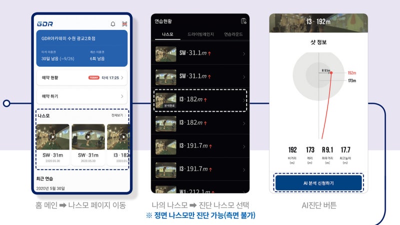 1일 1분석 필수! GDR앱 '나스모AI 분석' 기능으로 골프연습하기 : 네이버 블로그