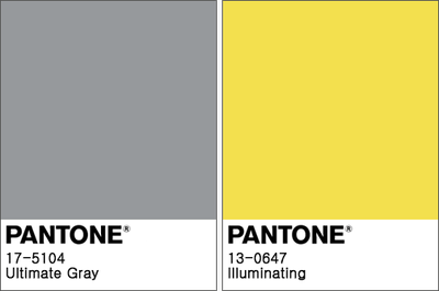2021 팬톤 올해의 컬러 공개! PANTONE 17-5104 Ultimate Gray & 13-0647 Illuminating ...