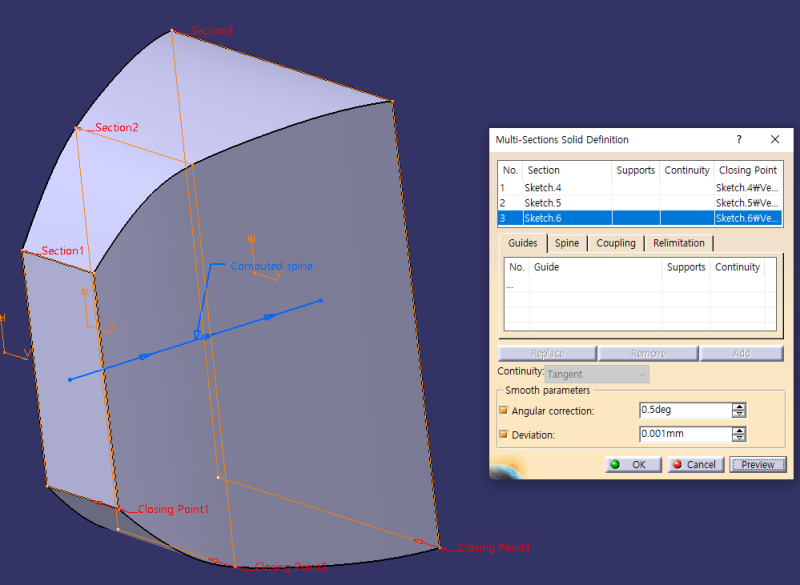 [카티아 배우기] 11 모델링 - Solid Combine, Stiffener, Multi Section Solid : 네이버 블로그