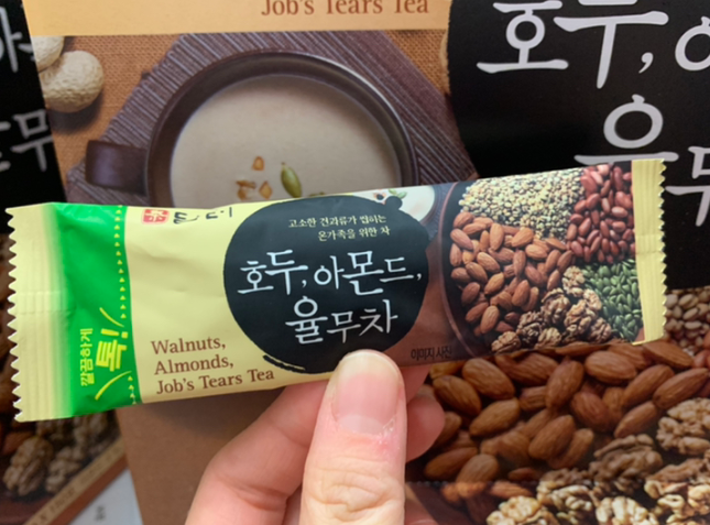 고소한 견과류가 씹히는 담터 호두아몬드율무차 후기 네이버 블로그