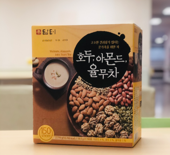 고소한 견과류가 씹히는 담터 호두아몬드율무차 후기 네이버 블로그