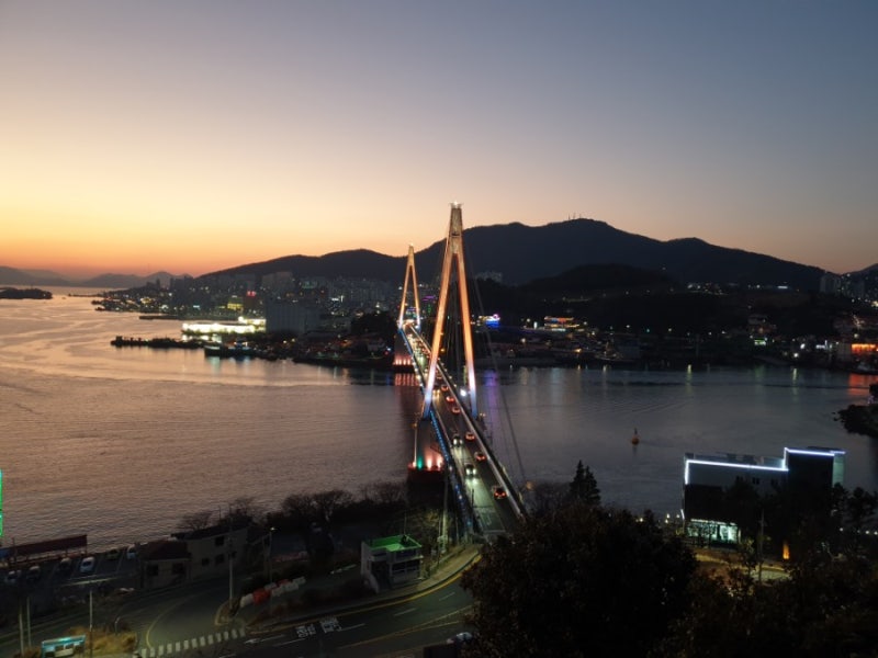 여수 가볼만한곳 여수 돌산공원 석양과 여수밤바다의 아름다운 돌산대교 야경 네이버 블로그
