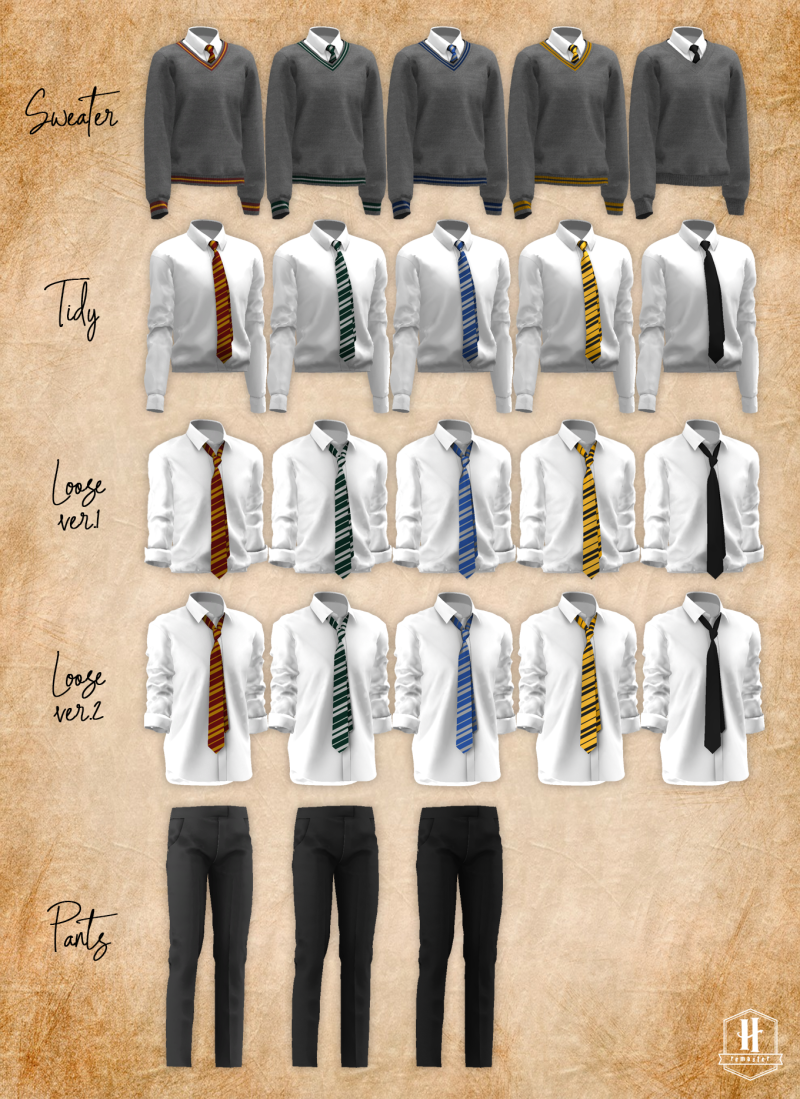 Kiro_Hogwarts uniform set (remaster) +Kids version : 네이버 블로그