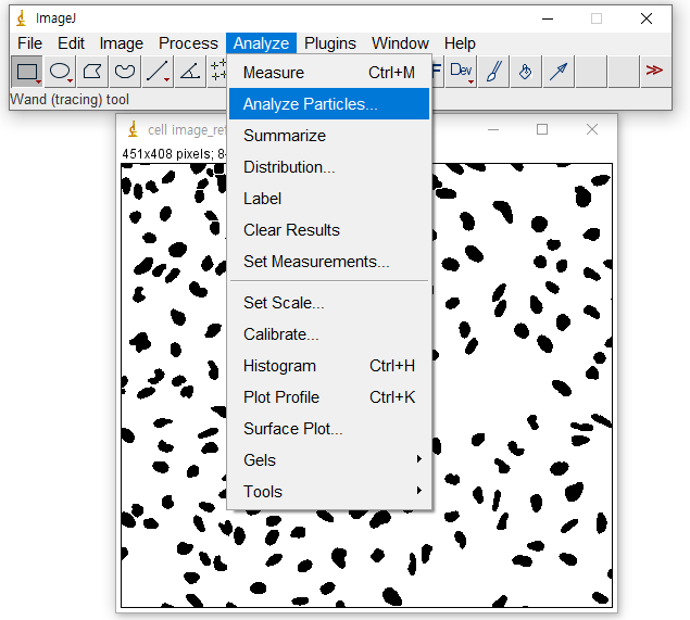 IMAGEJ 사용법, COUNTING : 네이버 블로그
