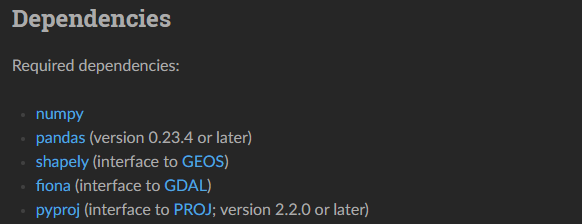 [python]한 번에 Geopandas 설치하기! 실패하지 않은 방법! : 네이버 블로그