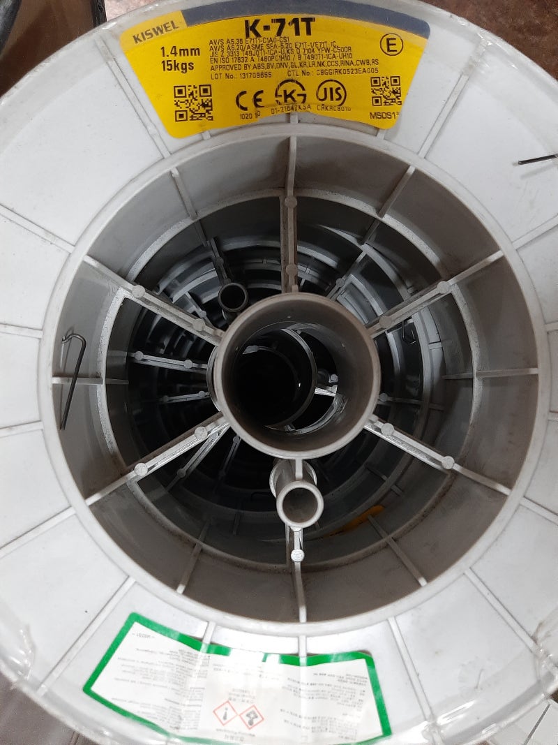 고려 CO2플럭스코어드용접봉 K-71T,K71T 15kg/롤 단위 판매 DS-7100 CSF-71T SF-71과 동급임 ...