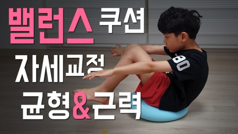 밸런스 쿠션 운동 균형감각근력강화자세교정 감통백과tv 와 함께 감각통합 홈프로그램을 해요 네이버 블로그