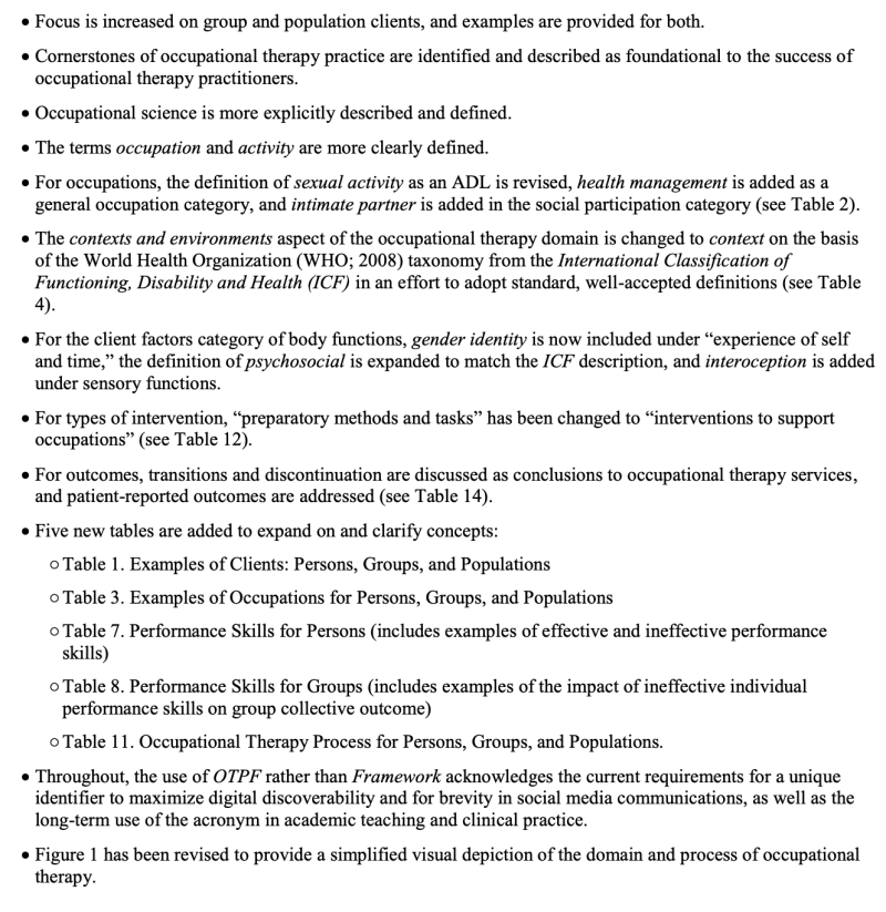 [OTPF 첫 번째] Occupational Therapy Practice Framework 4 ! : 네이버 블로그