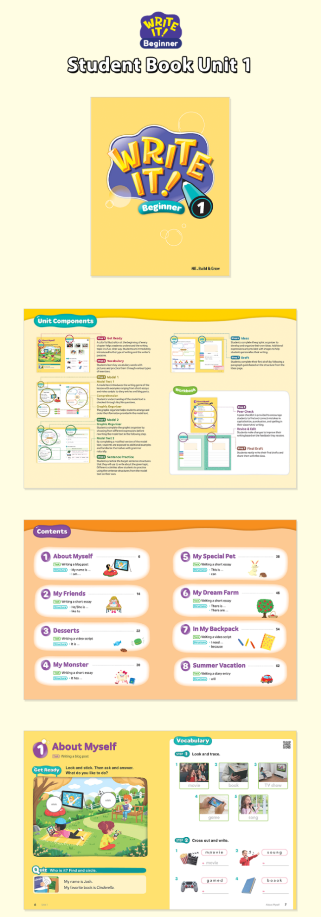 [능률] WRITE IT Beginner 1 2 3 라이트 잇 비기너 쉽고 재미있게 문장 쓰기와 Writing의 기초를 익힐 수 ...