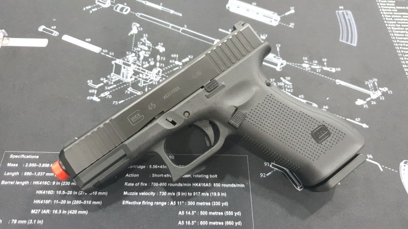 Jin Airsoft G45 MOS Stainless Slide for Umarex Glock 45 장착해 봅니다. : 네이버 블로그
