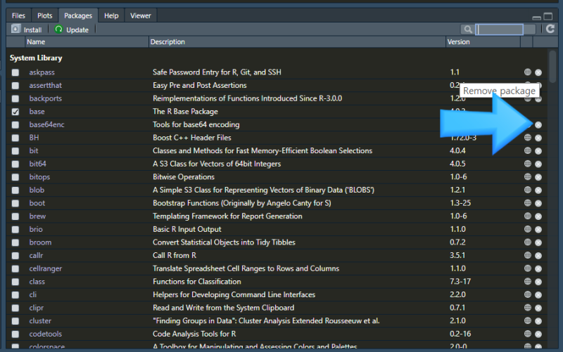 [R] install.package() : R 패키지 다운로드 · 설치 방법 2가지 & 패키지 업데이트(update), 패키지 ...