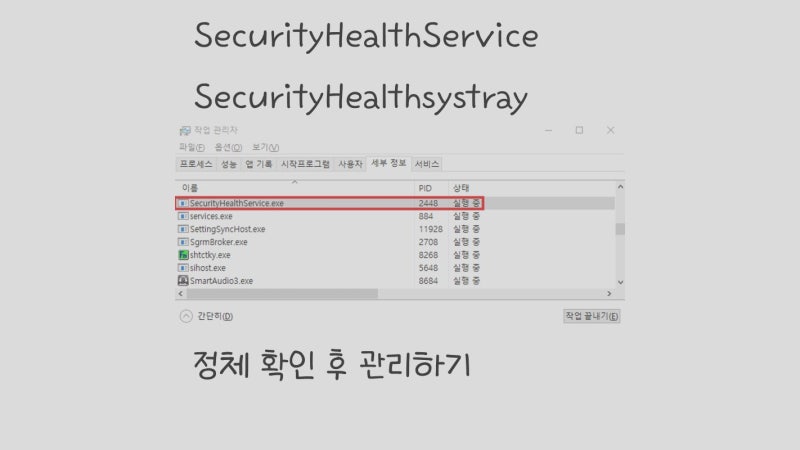 securityhealth securityhealthsystray 정체 확인하고 관리하기 : 네이버 블로그