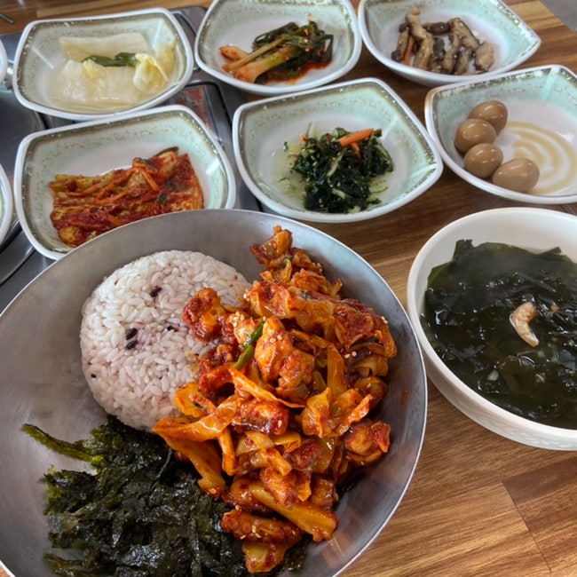 진도 쏠비치 근처 낙지비빔밥이 맛있는 진도 맛집 용천식당 네이버 블로그