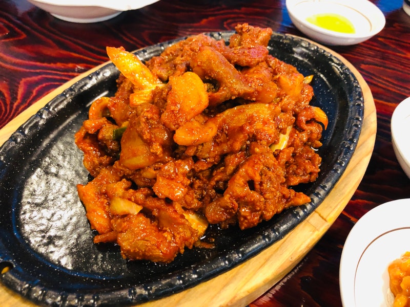 인천 부천 쌈밥맛집 쌈천지에서 제육볶음 오리고기 크~ 네이버 블로그