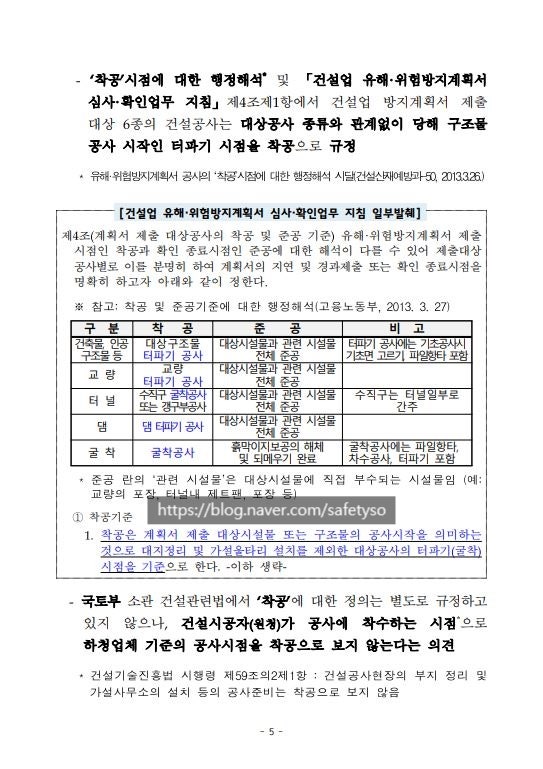 유해위험방지계획서 건설업 안전관리자 선임 기준 네이버 블로그