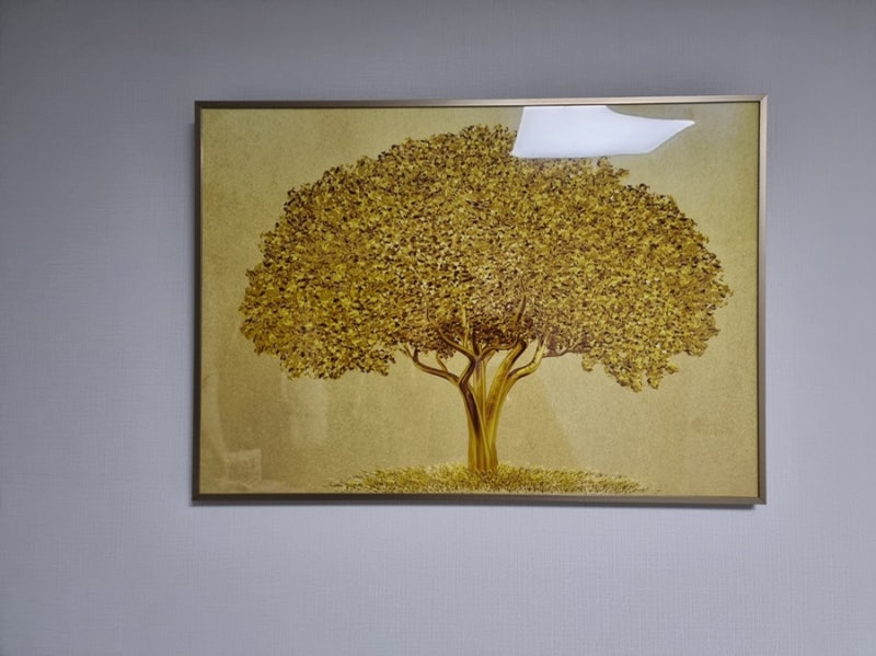 풍수지리 인테리어 돈들어오는 그림 황금돈나무바다그림해바라기액자 네이버 블로그