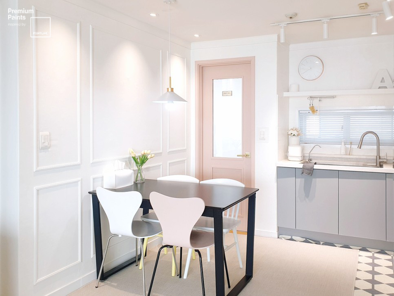 10만원으로 바꾸는 주방 인테리어 페인트 시공 – 싱크대 페인트칠부터 천장페인팅 까지 : 네이버 블로그