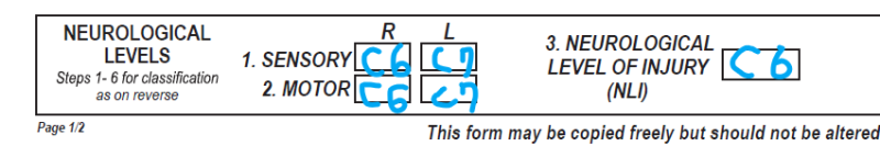 척수손상환자 분류, ASIA scale_(2) : 네이버 블로그