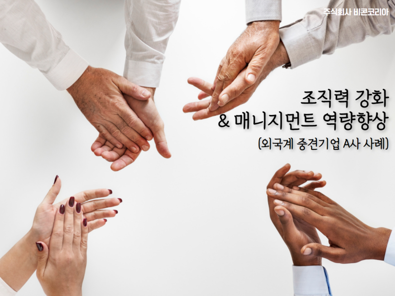 컨설팅사례 조직력 강화 매니지먼트 역량향상 외국계 중견기업 A사 네이버 블로그