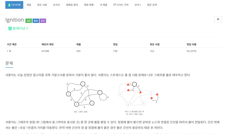 [BOJ] 13141번 - Ignition : 네이버 블로그