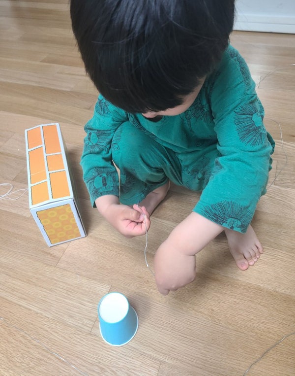 30개월 놀이 종이컵 전화기 And 소리의 원리 네이버 블로그
