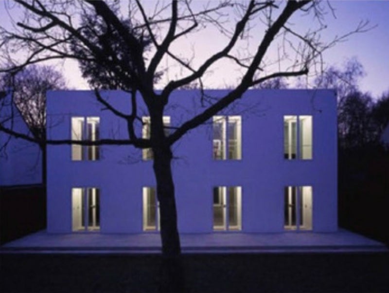 O.M.웅거스의 "특징이 없는 집". house without qualities, cologne, germany, O.M ...