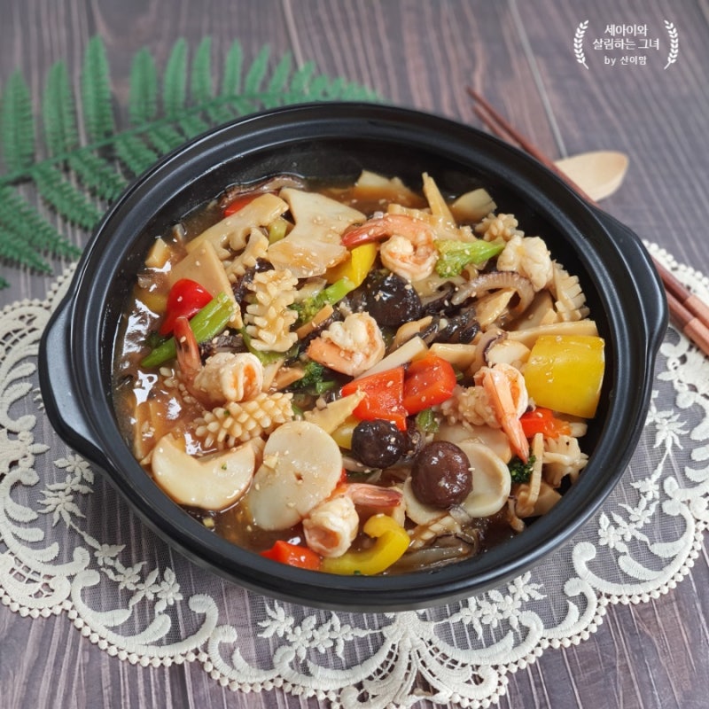 팔보채 만들기 재료 손질부터 소스 맛있게 만드는 법 생일상 메뉴 굿 네이버 블로그