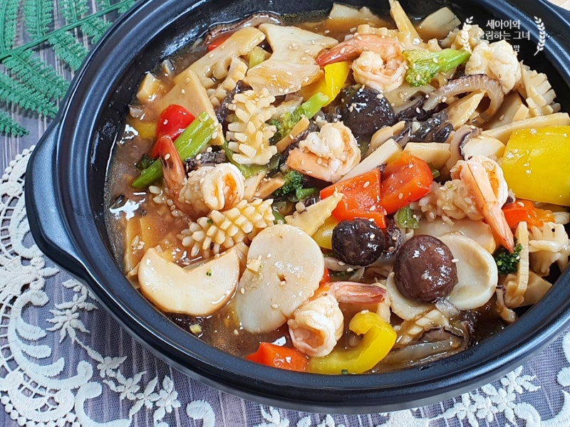 팔보채 만들기 재료 손질부터 소스 맛있게 만드는 법 생일상 메뉴 굿 네이버 블로그