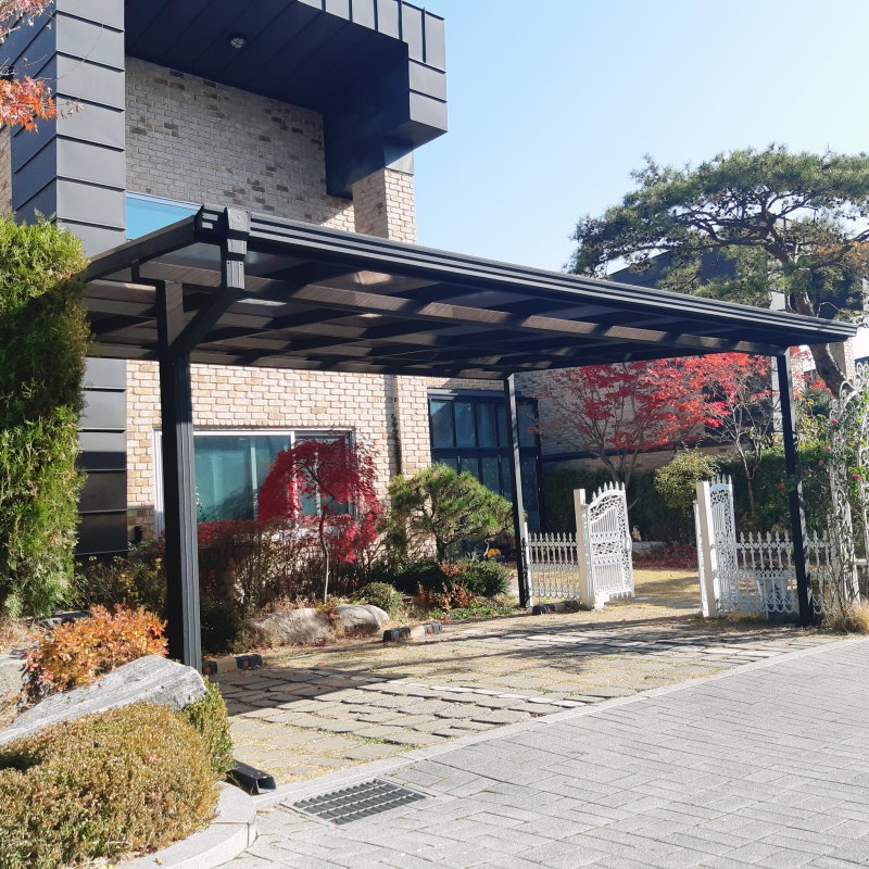 전원주택 주차장지붕 캐노피 공사주차캐노피 네이버 블로그