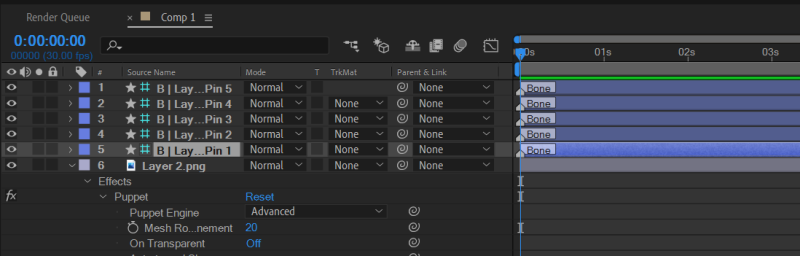 [After Effect 에프터이펙트] 간단한 풀. 잔디. 바람에 흔들리는 잔디 효과 만들기 / Duik, Duik Bassel ...