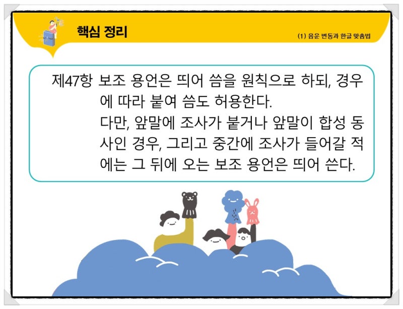 지학사 고등국어 4 1 음운의 변동과 한글 맞춤법☞내신 대비 작품 설명과 문제 네이버 블로그