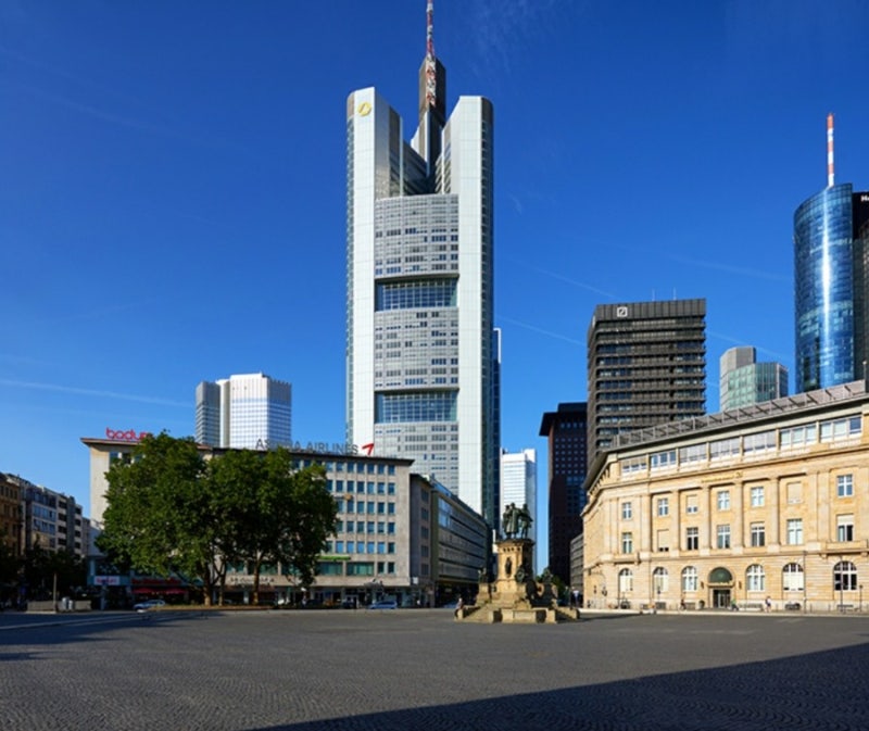 노먼 포스터의 코메르츠뱅크 타워. commerzbank tower, frankfurt, germany, norman foster ...