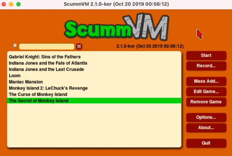 ScummVM Kor (한글 ver.) • Game : 네이버 블로그
