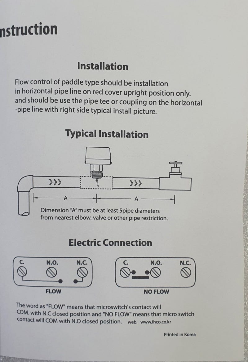 효신전기 HFS-25 플로우스위치 WATER FLOW SWITCH : 네이버 블로그