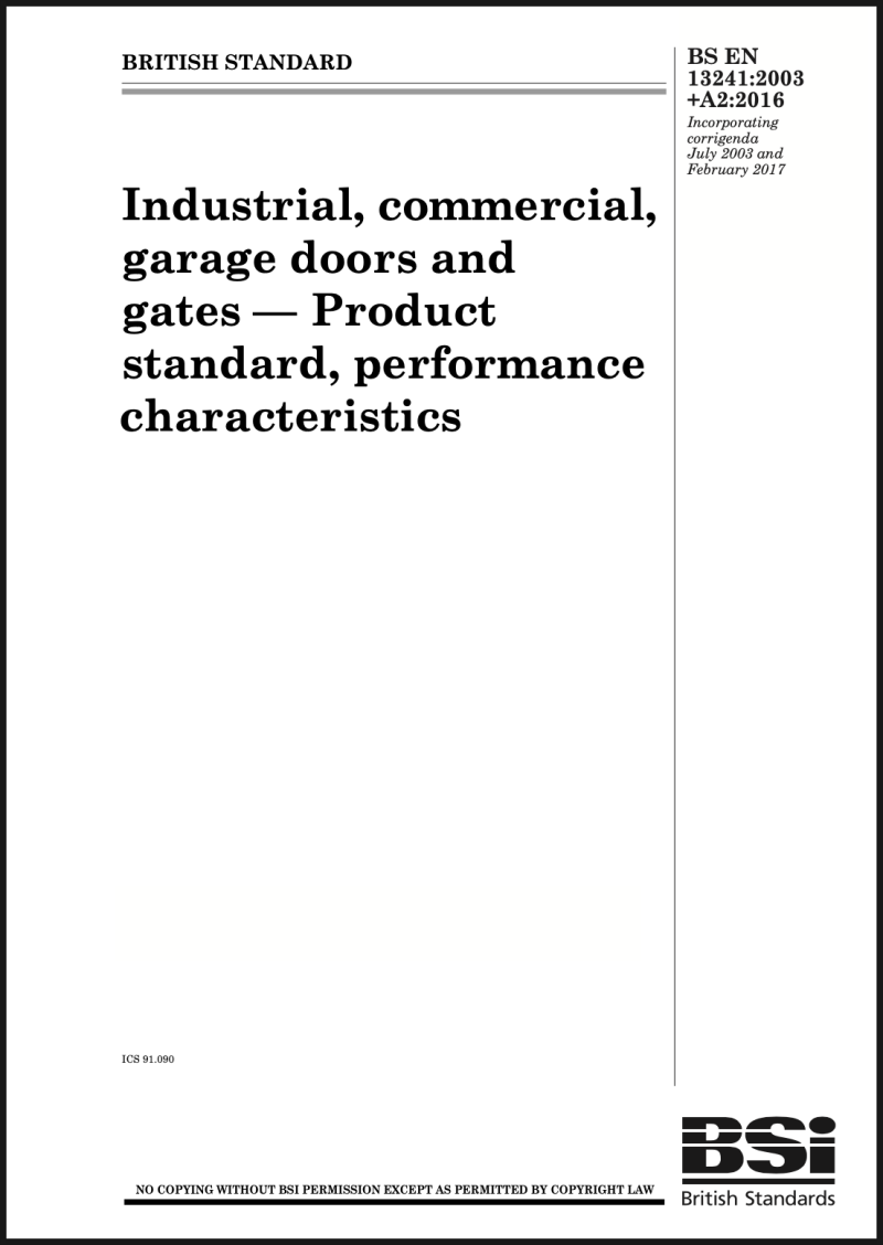 [산업표준] 전동 오버헤드 도어의 안전장치에 관한 유럽 기준 : 네이버 블로그