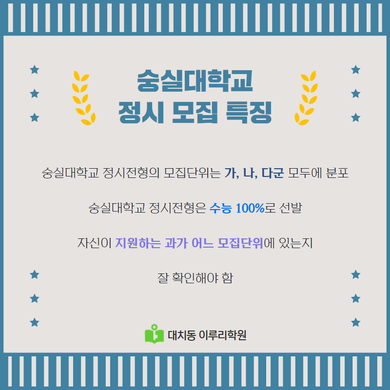 2022대입 숭실대 정시등급 및 전형 숭실대학교 정시등급 네이버 블로그