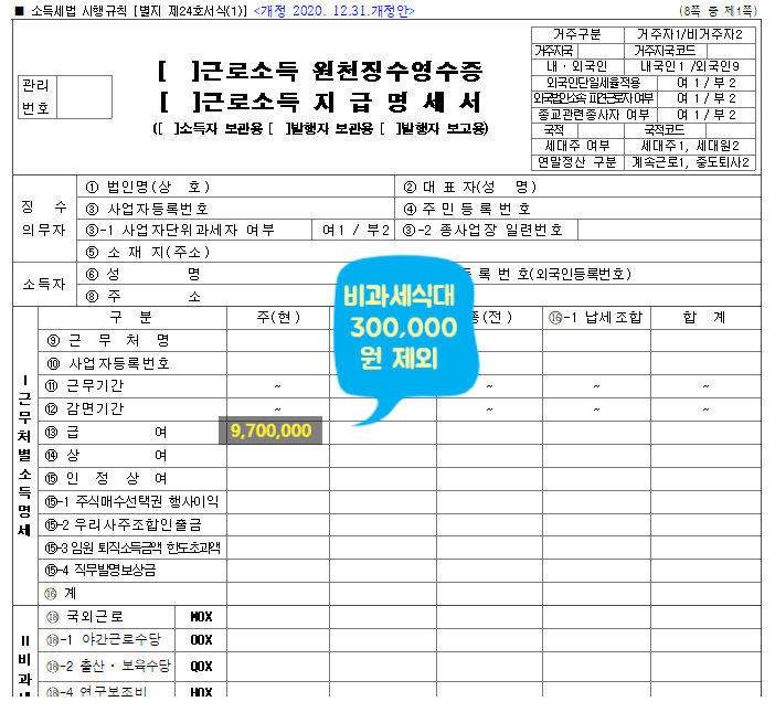원천세 제출비과세 미제출비과세 구분 및 원천징수이행상황신고와 지급명세서 작성요령 네이버 블로그