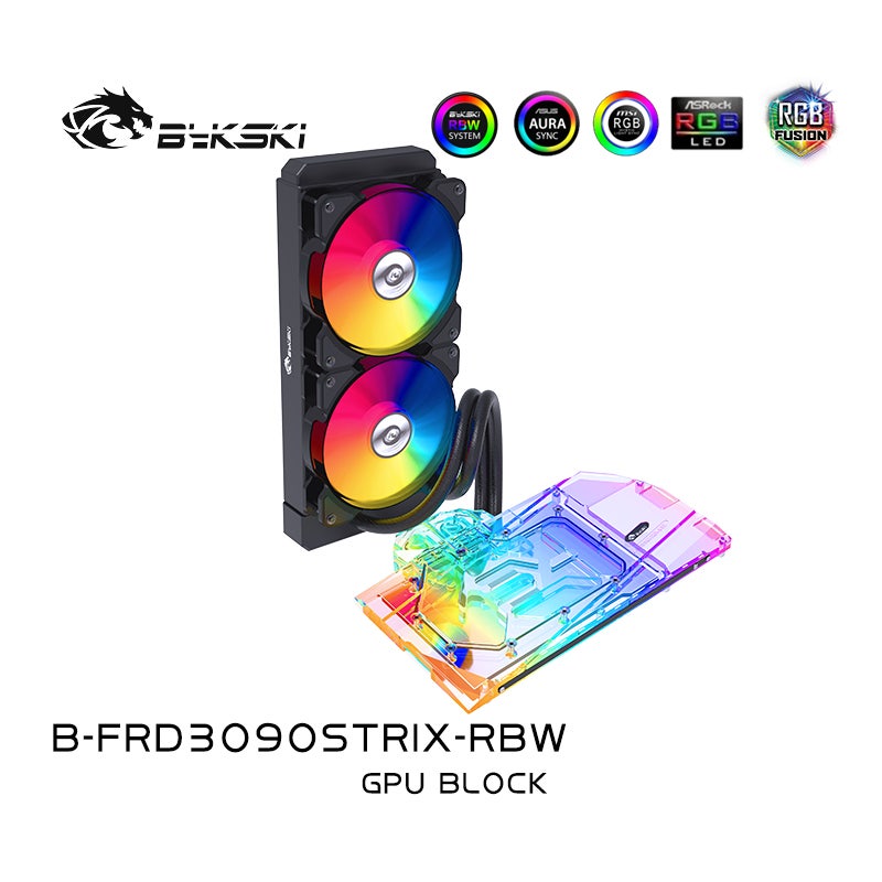 BYKSKI ASUS ROG STRIX RTX 3090/3080 GPU INTERGRATED AIO WATER COOLING ...