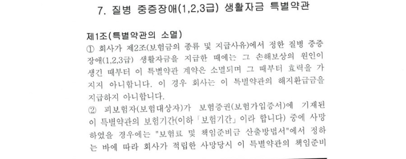 질병고도장해1급2급 생활자금 질병중증장해1급2급3급 생활자금 3대장애 위로금 시각장애청각장애언어장애발달장애발달지연