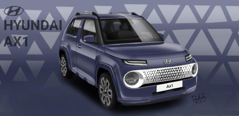 2021 현대 AX1 전면 예상도/ 2022 Hyundai AX1 SUV Front Renderings : 네이버 블로그